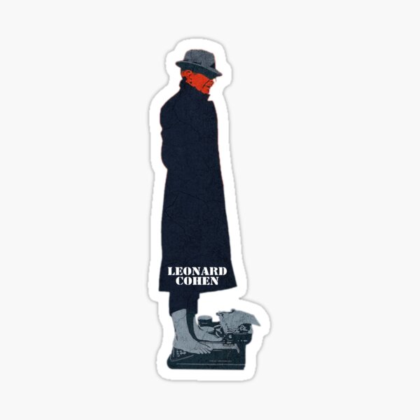 "Leonard Cohen Hallelujah" Sticker for Sale by truly7 | Redbubble