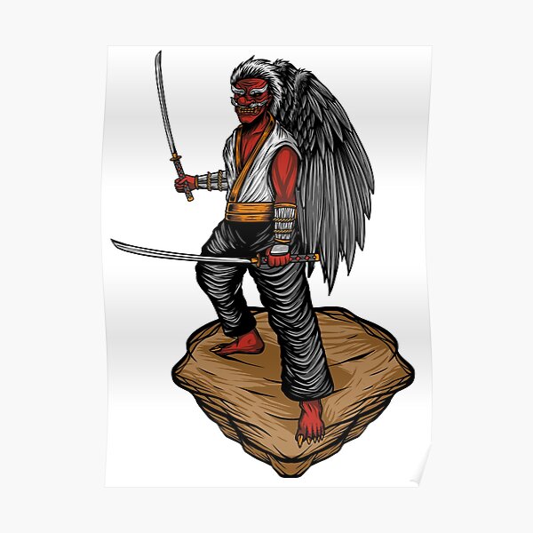 "Tengu" Poster for Sale by OniTavern | Redbubble