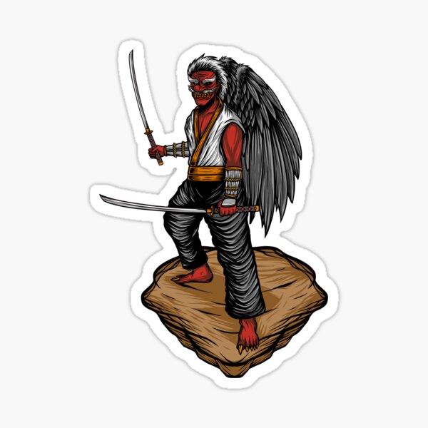 "Tengu" Sticker for Sale by OniTavern | Redbubble