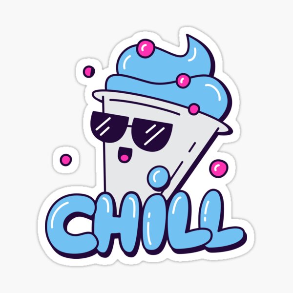 "chill and enjoy sticker" Sticker for Sale by GDjack | Redbubble