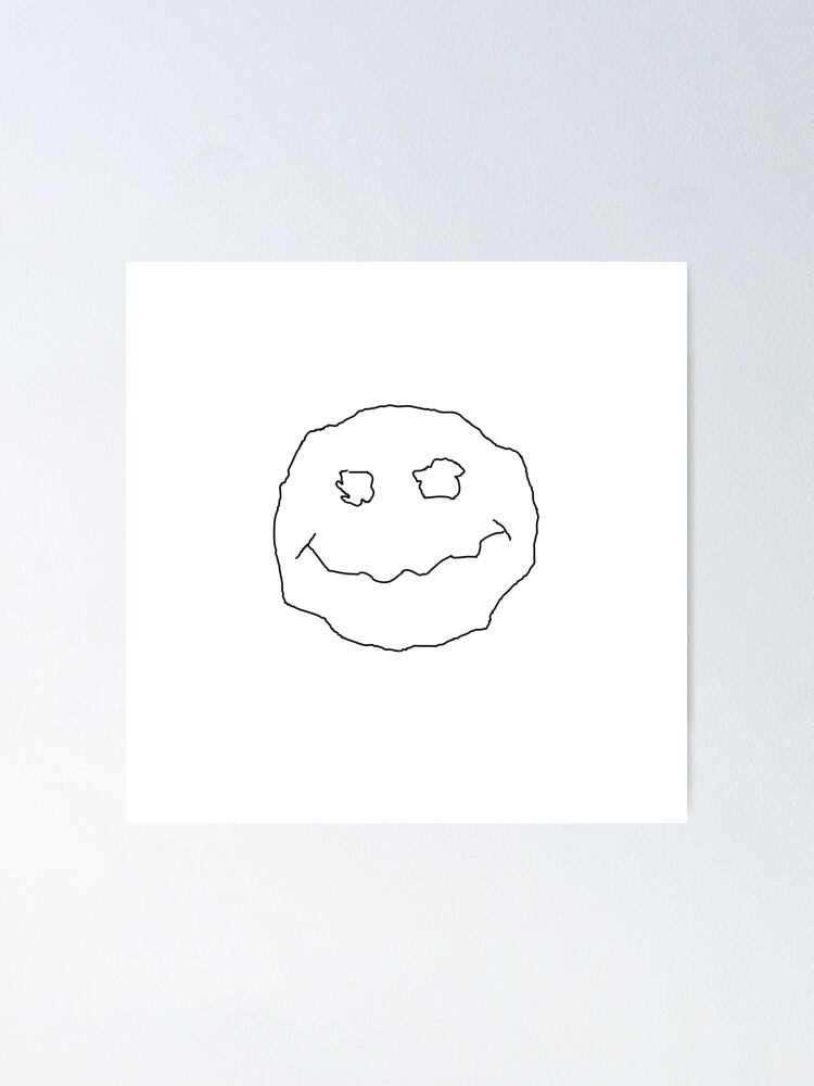"scribble smiley face" Poster for Sale by selr | Redbubble