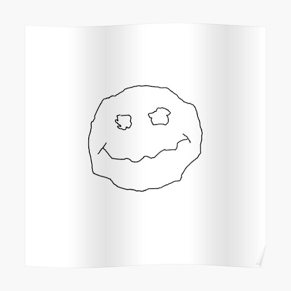 "scribble smiley face" Poster for Sale by selr | Redbubble