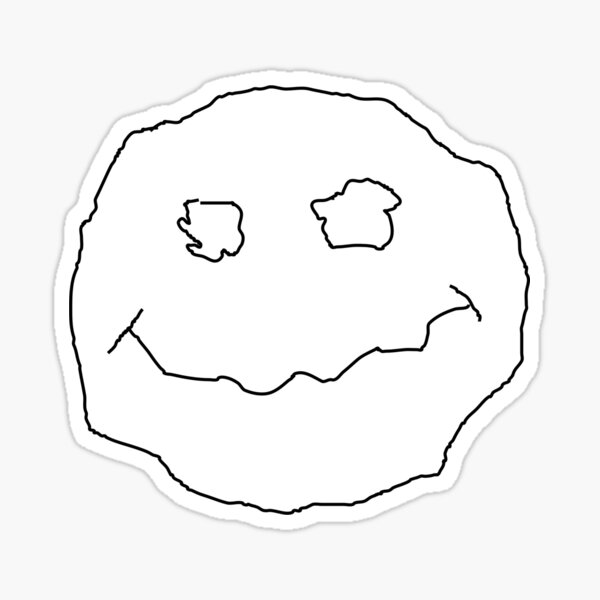 "scribble smiley face" Sticker for Sale by selr | Redbubble