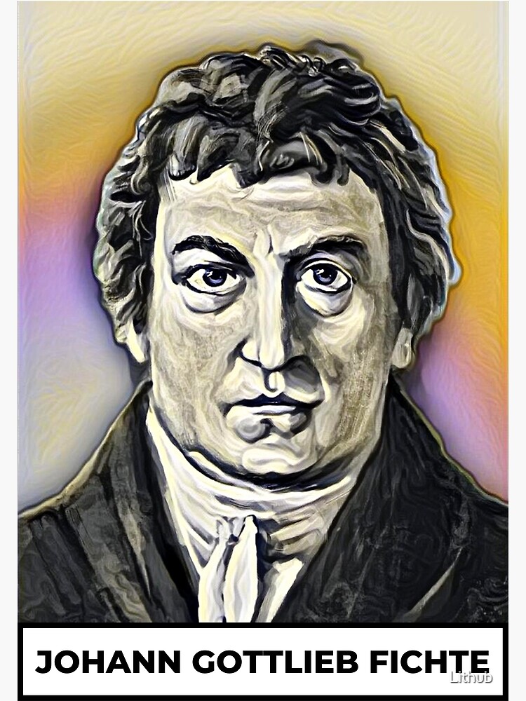 Póster «Arte de Juan Gottlieb Fichte | Retrato de Johann Gottlieb ...