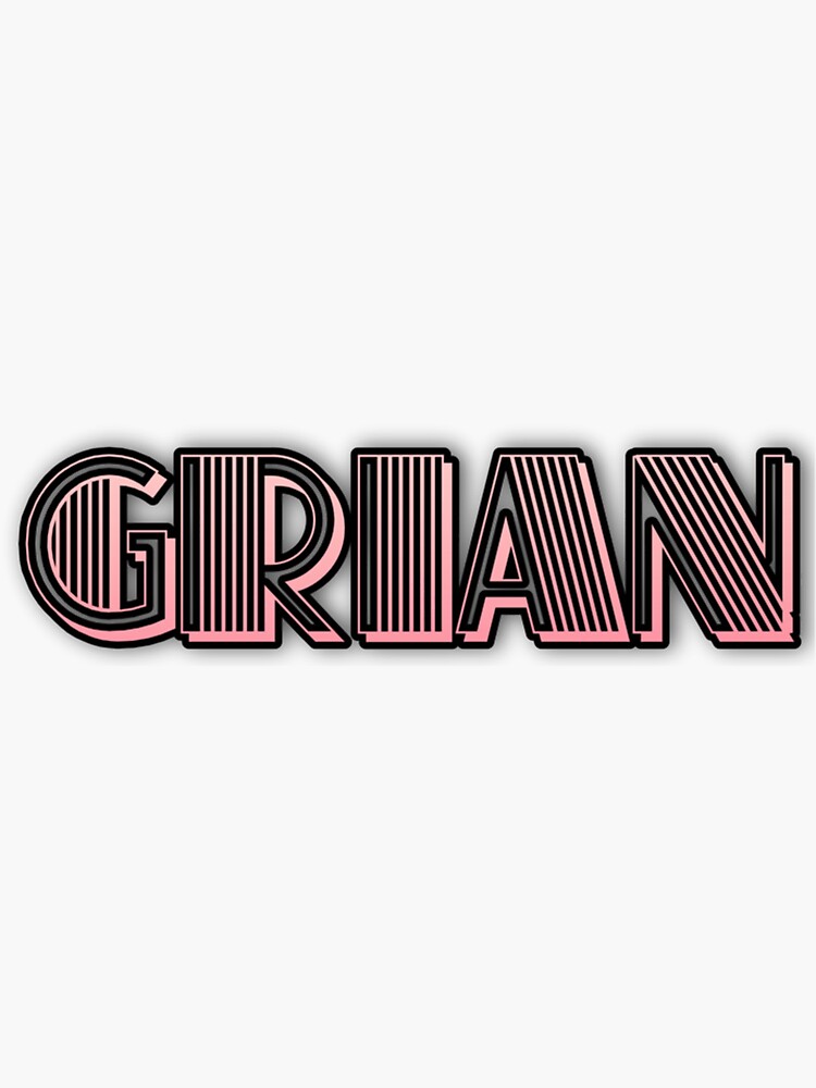 "Grian Minecraft Typography" Sticker for Sale by SisterBecker | Redbubble