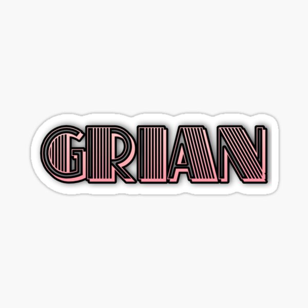 "Grian Minecraft Typography" Sticker for Sale by SisterBecker | Redbubble