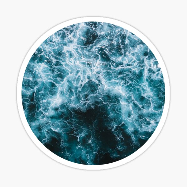 "Deep Blue ocean waves" Sticker for Sale by Ancient-Egypt | Redbubble
