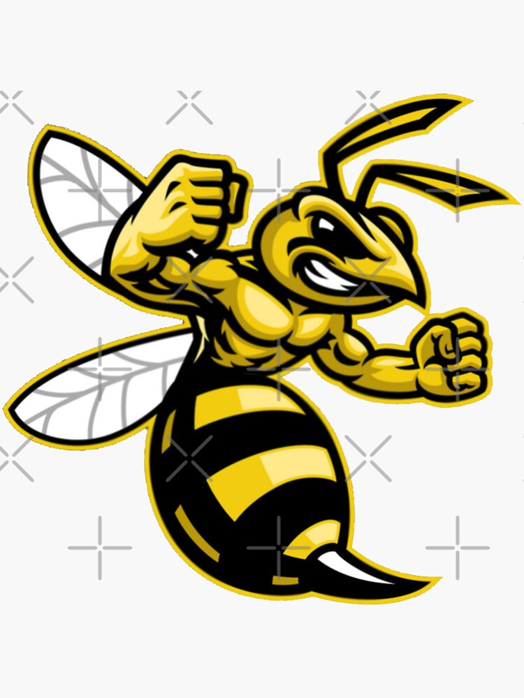 "Angry hornet wasp" Sticker for Sale by GAGO5 | Redbubble