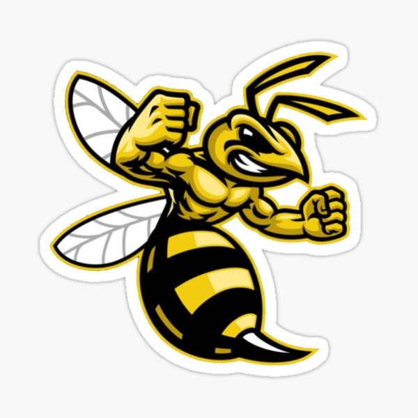 "Angry hornet wasp" Sticker for Sale by GAGO5 | Redbubble