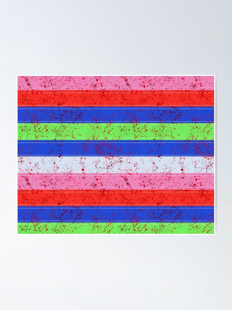 "Chucky stripes" Poster for Sale by Lustkill | Redbubble