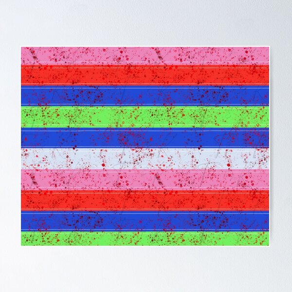 "Chucky stripes" Poster for Sale by Lustkill | Redbubble