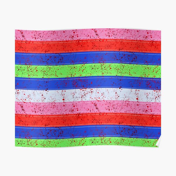 "Chucky stripes" Poster for Sale by Lustkill | Redbubble
