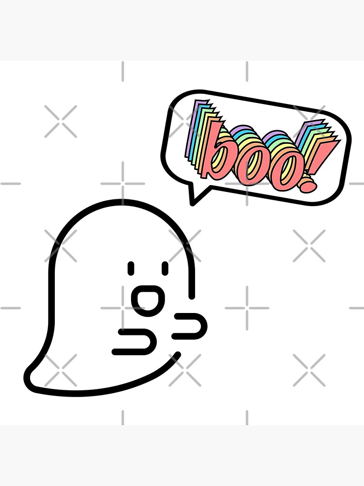 "Boo message" Poster for Sale by brasevko | Redbubble