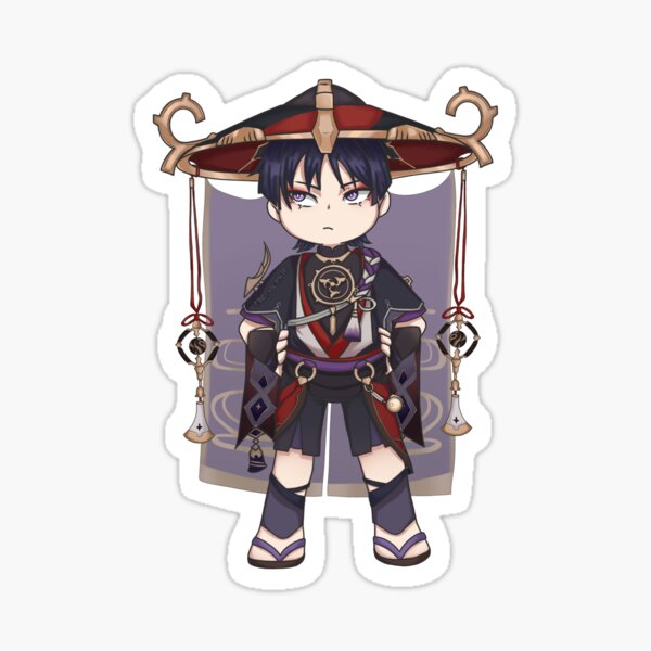 "Genshin Impact - Scaramouche Chibi " Sticker for Sale by F1ndTh3C1pher ...