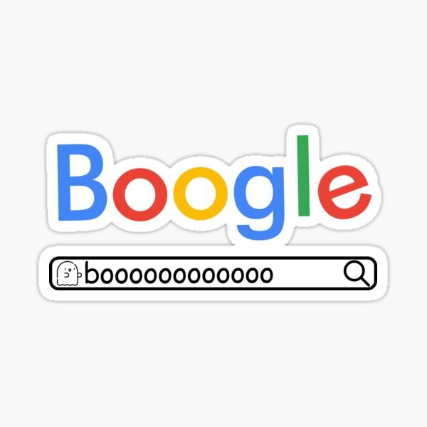 "Boogle search" Sticker for Sale by brasevko | Redbubble