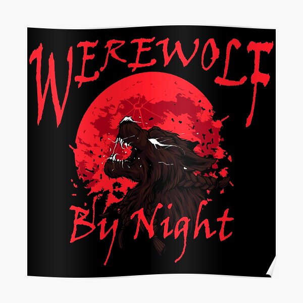 "Werewolf By Night" Poster for Sale by Print-And-Arrow | Redbubble