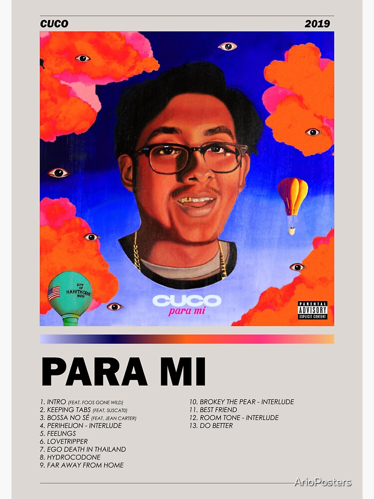 "Para Mi | Cuco | Album Poster & More |" Sticker for Sale by ...
