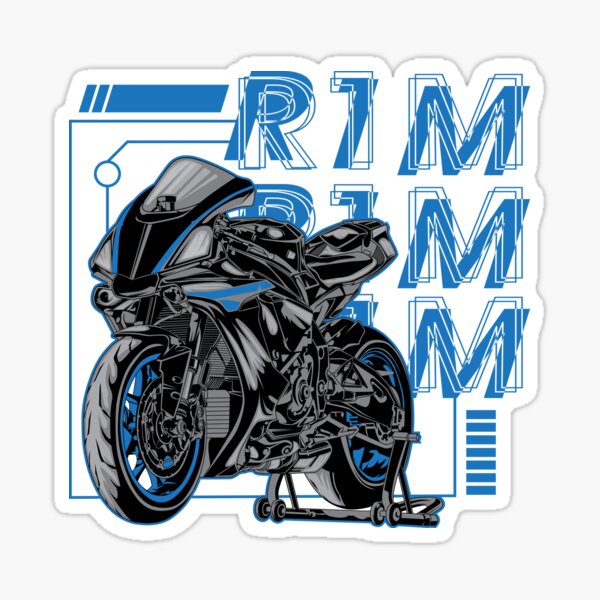 "Yamaha R1M" Sticker for Sale by rezkifauzan | Redbubble