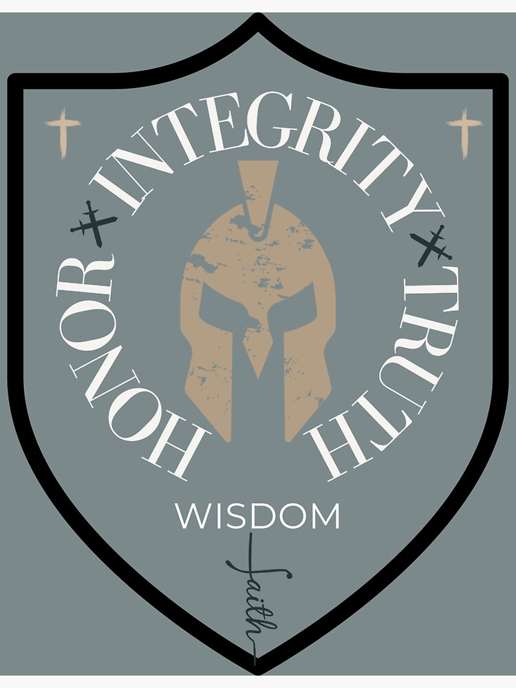 "Honor Integrity Truth" Sticker for Sale by tchilson | Redbubble