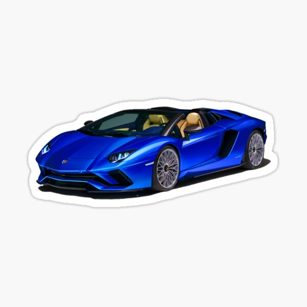 "Lamborghini Aventador SVJ" Sticker for Sale by SimoCars | Redbubble