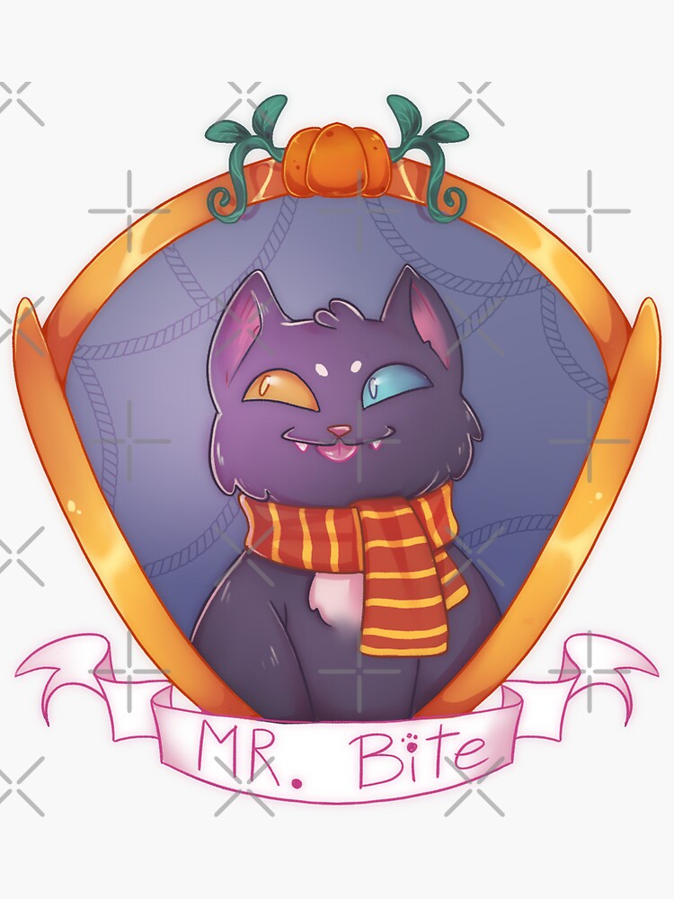 "Mr Bite" Sticker for Sale by Itsacuteart | Redbubble