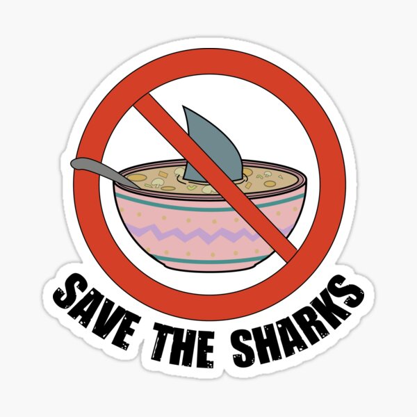 "Save The Sharks" Sticker by vinylcole | Redbubble