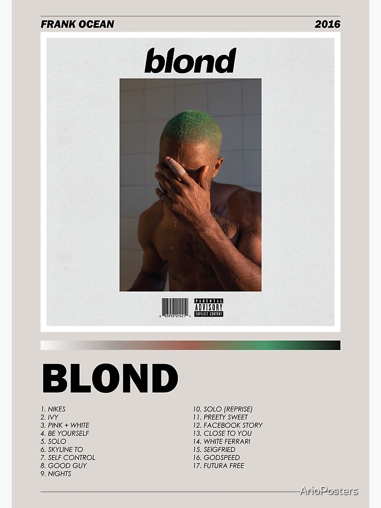 "Blond | Frank Ocean | Album Poster & More |" Poster for Sale by ...