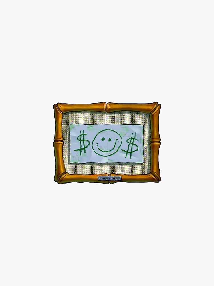 "Spongebob Dollar" Sticker for Sale by funlittlethingz | Redbubble