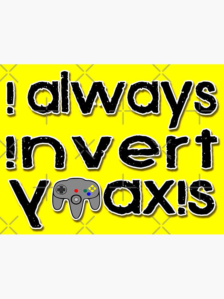 "I Always Invert Y Axis" Sticker for Sale by 70-80-90 | Redbubble