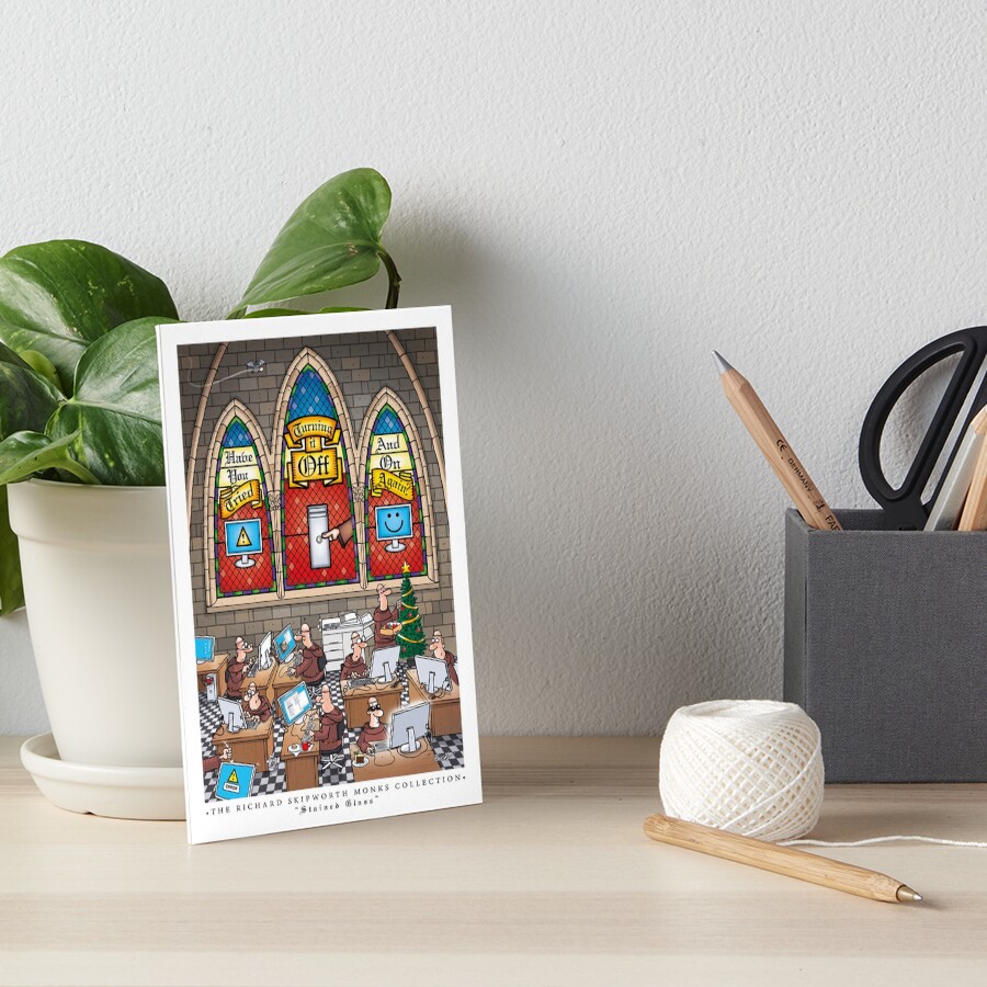 "Rich Skipworth Monks Collection: 'Stained Glass'" Art Board Print by ...