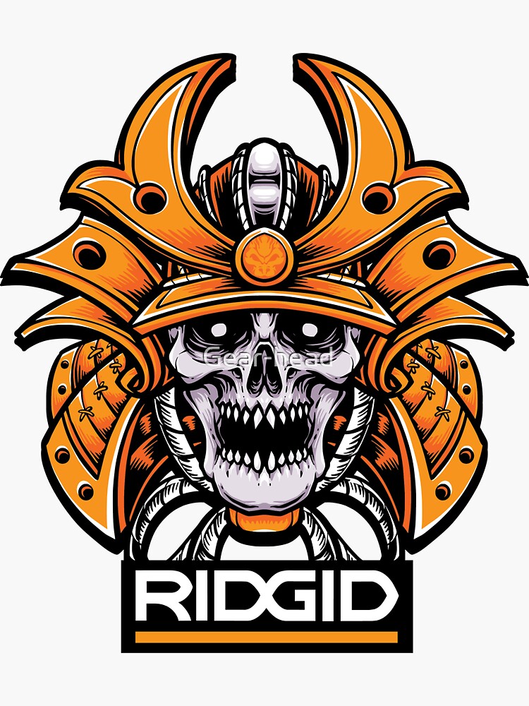 "Samurai Ridgid" Sticker for Sale by Gear-head | Redbubble