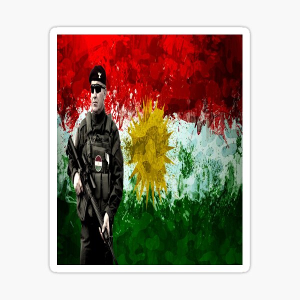 "PESHMERGA KURDISTAN " Sticker for Sale by KurdishShops | Redbubble