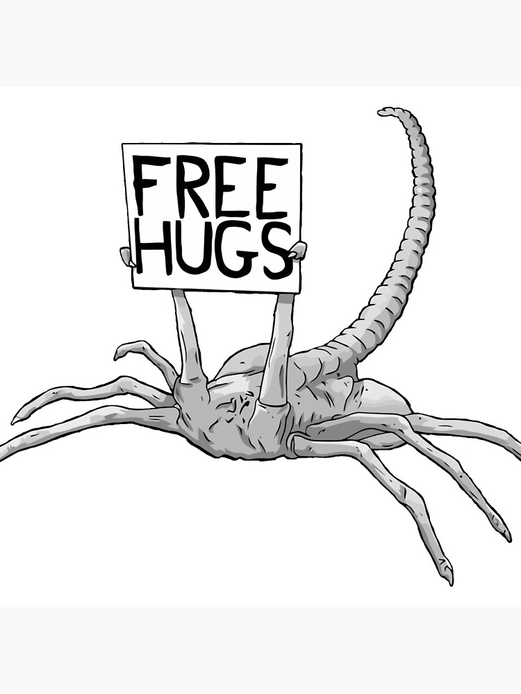 "face hugger free hug xenomorph " Pillow for Sale by nido88 | Redbubble