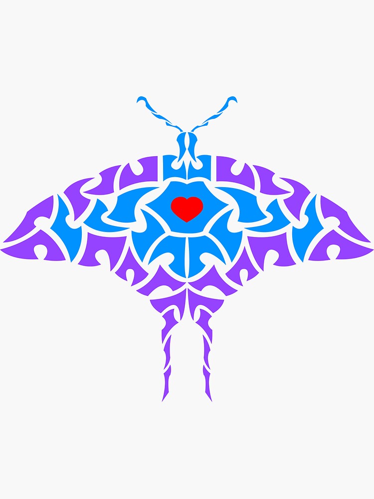 "Moth in shapes" Sticker for Sale by laneni99 | Redbubble