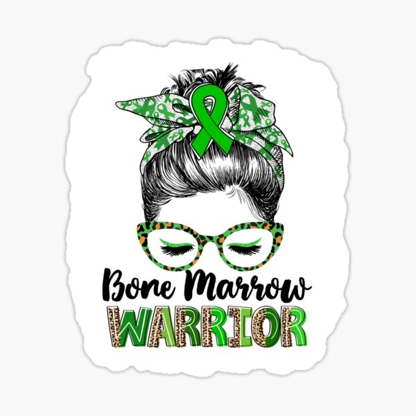 "Messy Bun Leopard Bone Marrow Warrior" Sticker for Sale by rechardtee ...