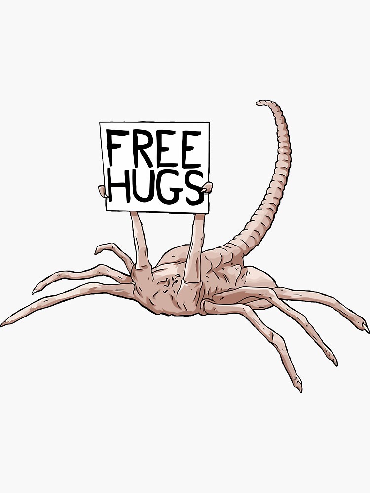 "face hugger colored free hug" Sticker for Sale by nido88 | Redbubble