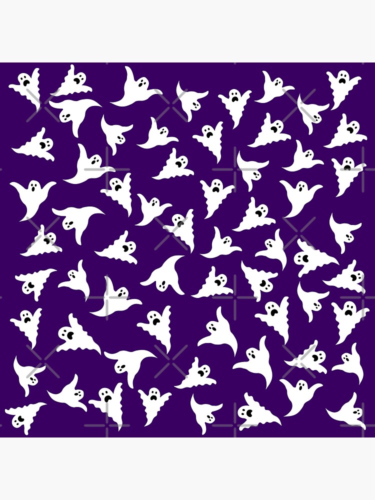 "Purple background with ghosts special halloween" Sticker for Sale by ...