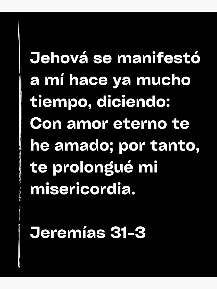 "Jeremiah 31-3" Poster for Sale by bible-prints | Redbubble