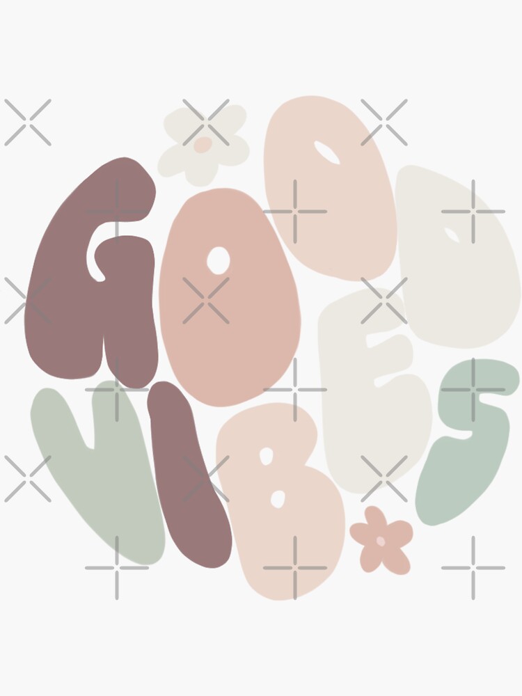 "Good vibes (pastel colours, colour palette)" Sticker for Sale by ...