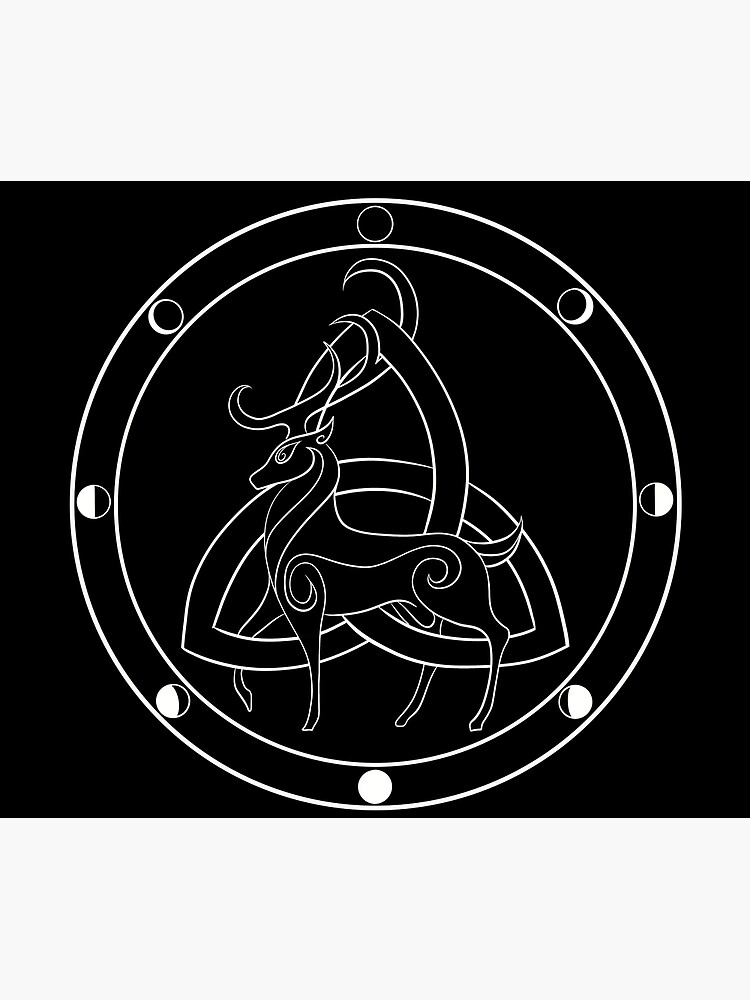 "Celtic Deer & Trinity Knot" Poster for Sale by NyxieeReaps | Redbubble