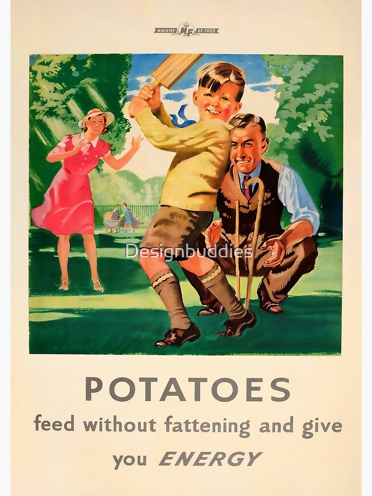 "Vintage advertising poster - British 1940s Ministry of Food Propaganda ...