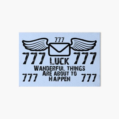 Lámina rígida «777 Números de ángeles 777, suerte, V777.» de Chakilogy ...