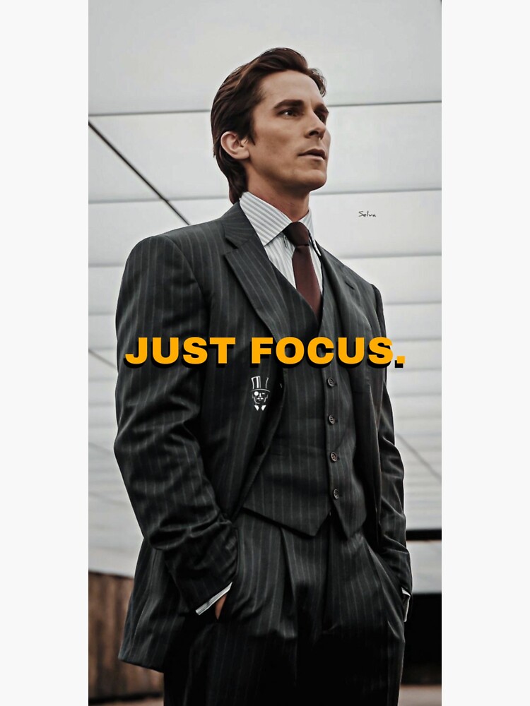Just Focus” By Mr Quote " Sticker for Sale by Mr-Quote | Redbubble