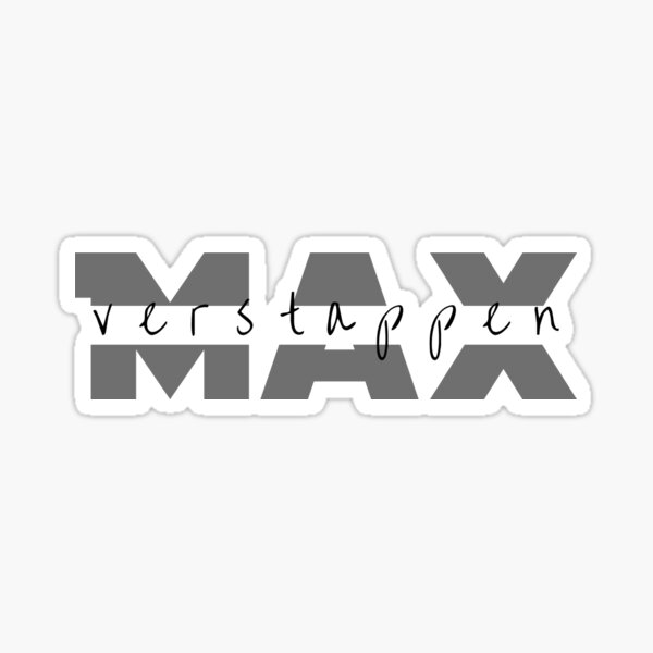"Formula One Champion Max Verstappen " Sticker for Sale by Suus165 ...