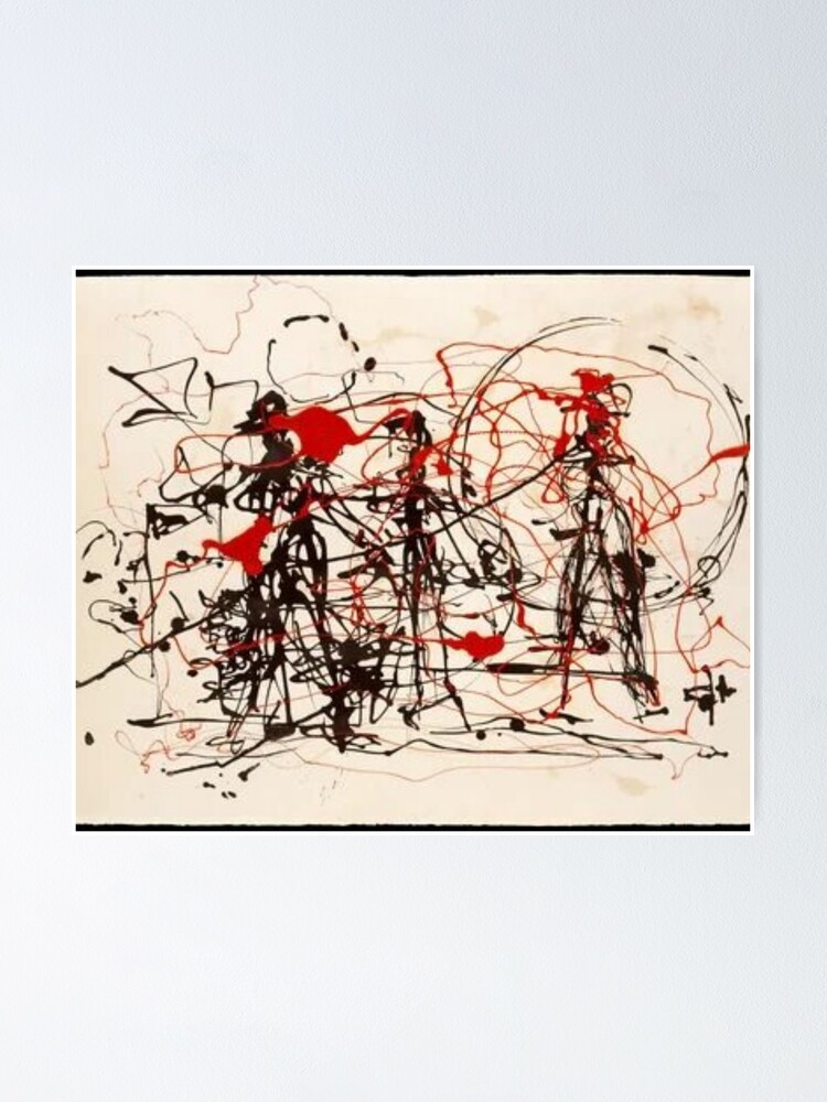 "Post war by jackson pollock art " Poster for Sale by Golido | Redbubble