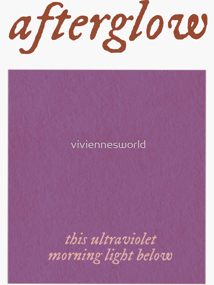 "afterglow color palette / graphic design" Sticker for Sale by ...