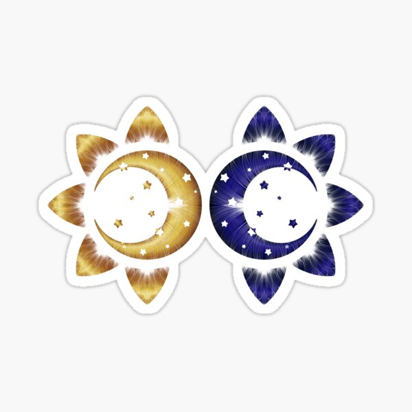 "Solar & Lunar Eclipse" Sticker for Sale by AlexanderSea | Redbubble