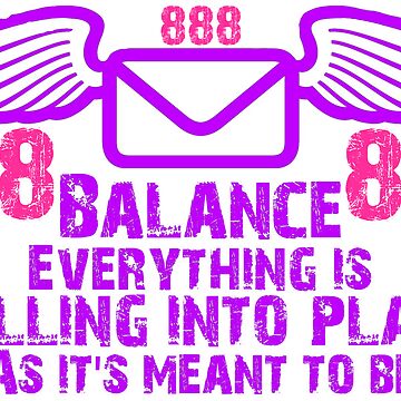 "888 Angel numbers 888,,Balance. " Sticker for Sale by Chakilogy ...