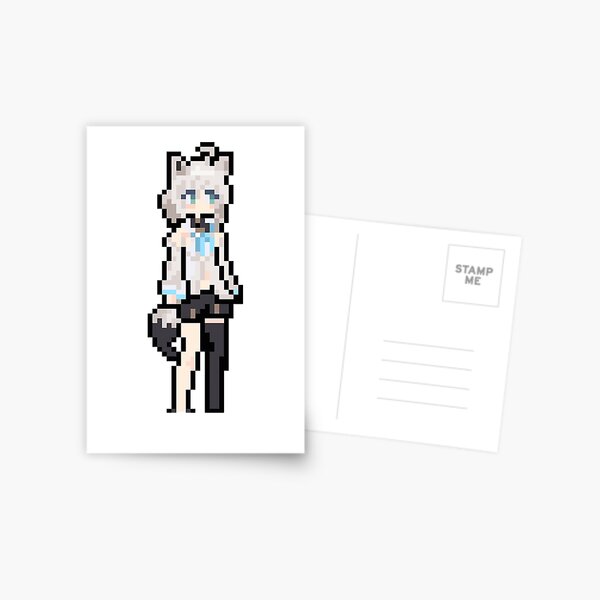 "Pixel Art Shirakami Fubuki Hololive" Postcard for Sale by HoshiSSB ...