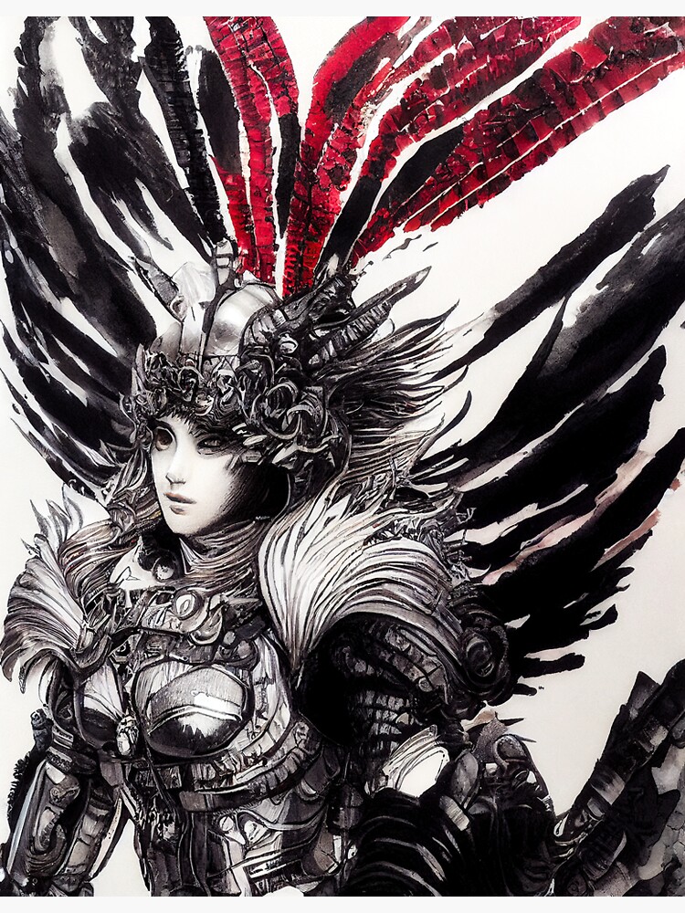 "Dark fantasy valkyrie" Sticker for Sale by Shadow-Spectrum | Redbubble